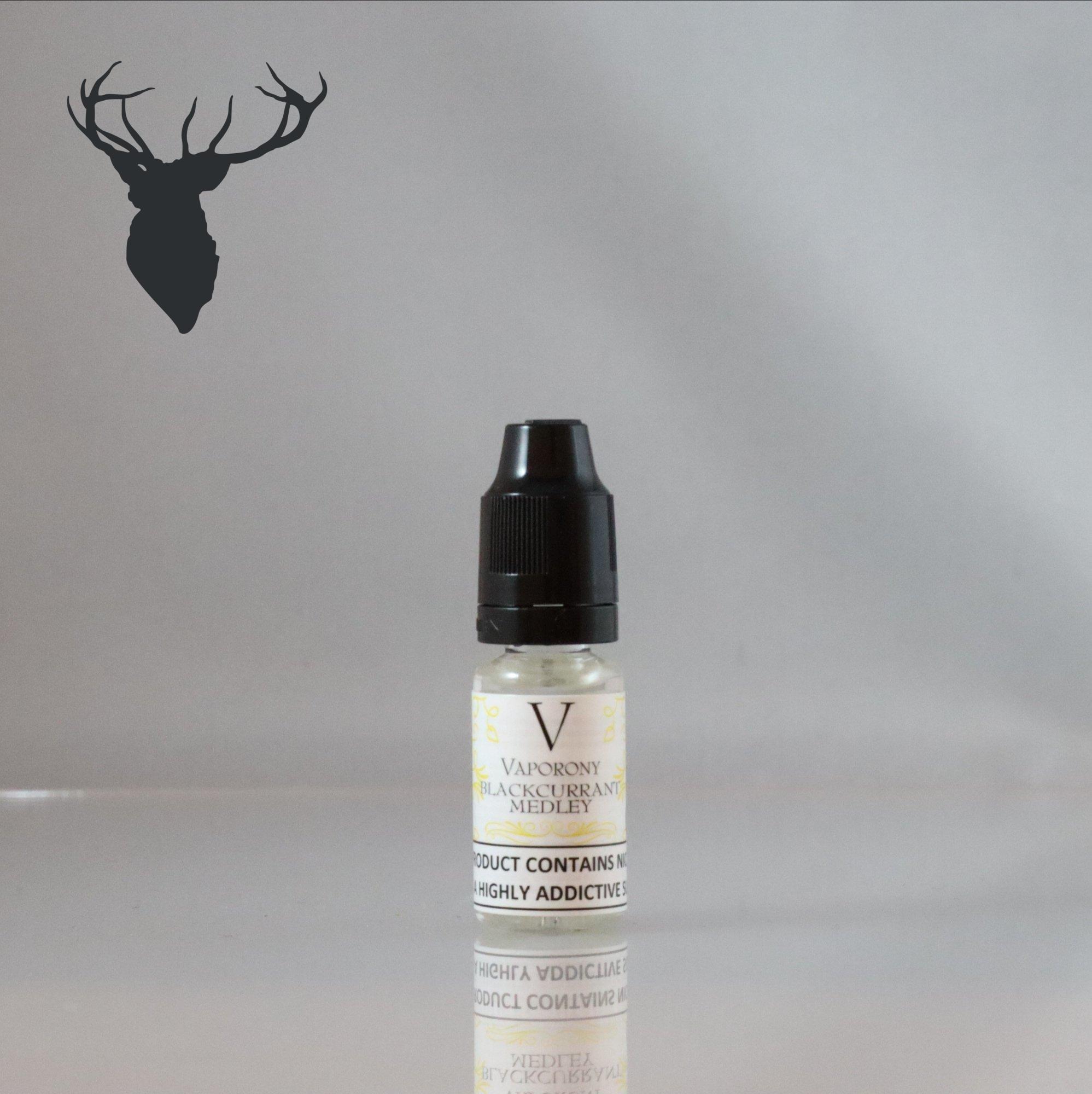 Vaporony BlackCurrant medley Vaping E Liquid Juice from Edinburgh.